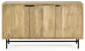 Nízká komoda z mangového dřeva v přírodní barvě 150x85 cm Mundra – Marckeric