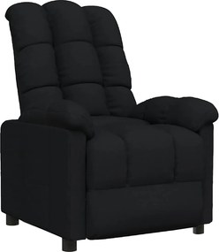 Polohovací křeslo černé textil 289798