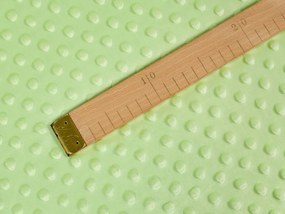Biante Hřejivé ložní povlečení Minky 3D puntíky MKP-005 Pastelové světle zelené Prodloužené 140x220 a 70x90 cm