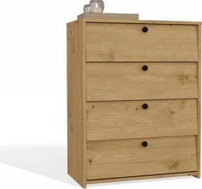 Botník s výklopnými dvířky LOKA dub artisan