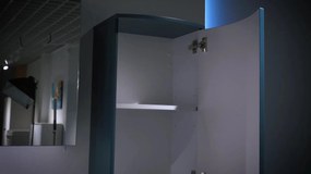 Kingsbath Vanessa Indigo Blue 170 vysoká závěsná skříňka do koupelny