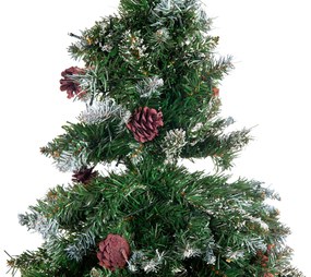 Vánoční stromeček matný osvícený 210 cm zelený PALOMAR Beliani
