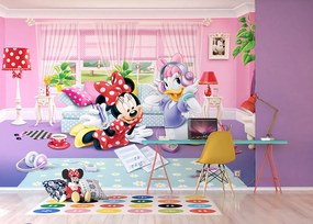 Dětská fototapeta na zed' Minnie a Daisy, Disney | 360 x 254 cm | DFTD 2229