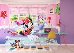 Dětská fototapeta na zed' Minnie a Daisy, Disney | 360 x 254 cm | DFTD 2229