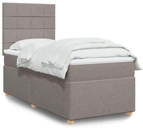 Box spring postel s matrací taupe 90x190 cm textil 3291139