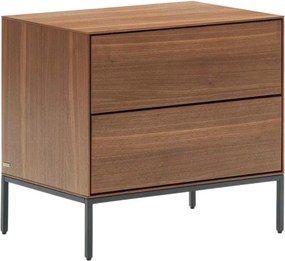 Noční stolek v dekoru ořechu v přírodní barvě Vedrana – Kave Home