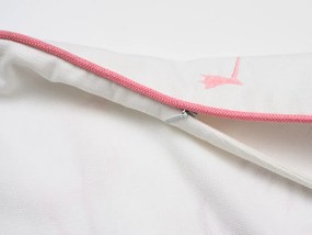 Dekorační povlak na polštář PINK FEATHERS 30x45 cm, bílý