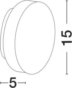 NV 859438 Venkovní nástěnné svítidlo SUITE tmavě šedý hliník a akryl LED 10W 3000K 100-240V 140st. IP54 - NOVA LUCE