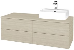 Dřevojas Koupelnová skříňka MODULE SZZ4 120 Varianta: N01 Bílá lesk / N03 Graphite / Levé
