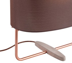 Stolní lampa Margot výška 55 cm lilek měděná šedá