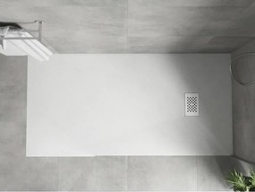Mexen Hugo, obdélníková sprchová vanička SMC 170 x 90 cm, bílá, bílá krytka, 42109017-W
