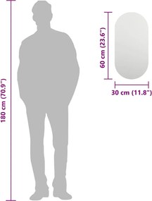 Zrcadlo 60 x 30 cm sklo 326082