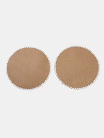 Sinsay - Prostírání se zvlněným okrajem 2 pack - bílá