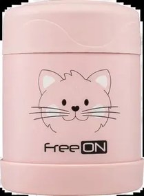 FreeON Termodóza na jídlo nerezová 350 ml - růžová