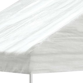 Altán se střechou bílý 4,46 x 5,88 x 3,75 m polyethylen 3155518