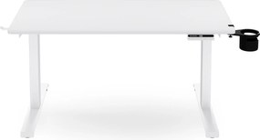 Elektrický stůl s nastavitelnou výškou ergonomický bílý,1200x600 mm: ARIA