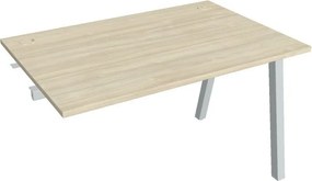 Hobis Kancelářský stůl k řetězení Hobis USA 1200R, deskaakát, bílá RAL 9016