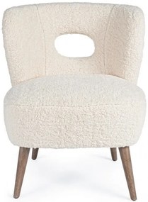 BIZZOTTO Bílé křeslo CORTINA 0748147