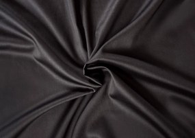 Kvalitex Luxusní Saténové prostěradlo černé  Bavlna Satén, 90x200+25 cm