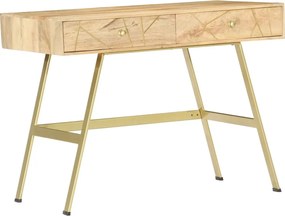 vidaXL Psací stůl se zásuvkami 100x55x75 cm masivní mangovníkové dřevo [286150]