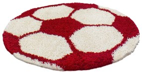 Ayyildiz Dětský Dětský kusový koberec FUN 6001, kulatý, Červená Rozměr koberce: 120 cm KRUH
