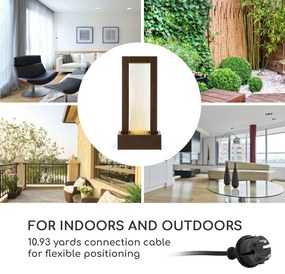 Skyriver, záhradní fontána, pokojová fontána, vnitřní i venkovní prostředí, LED, 10 m kabel