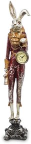 Vysoká figurka králíka s hodinami 121681