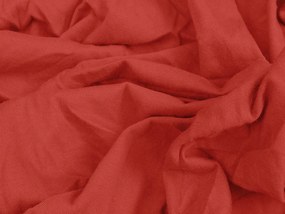 Jersey prostěradlo do dětské postýlky červené 70 x 140 cm