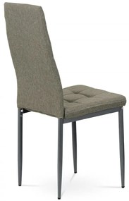 Jídelní židle, potah lanýžová látka, kov antracitový matný lak DCL-397 LAN2