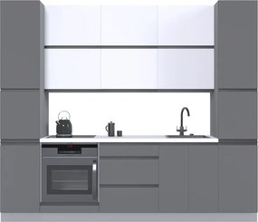 Sada 2.6 v Bílá/Bílá M01, n Šedá/Tmavě šedá M04, pr černá, pl šedá RioLine Luxe / RíóLajn Lux Matný