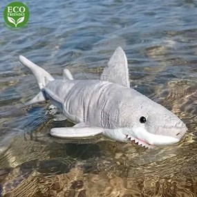 RAPPA Plyšový žralok 36 cm / ECO-FRIENDLY / od 0 měsíců