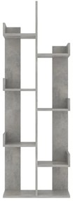 Petromila Knihovna betonově šedá 48 x 25,5 x 140 cm dřevotříska