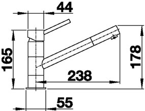 Dřezová baterie Blanco KANO HD silgranit antracit/chrom