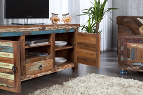 Noble Home TV stolek Karujo, 150 cm, masiv, recyklované dřevo