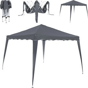 Party stan CAPRI, 3x3m, antracitová Casaria