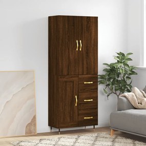 vidaXL Skříň highboard 69,5 x 34 x 180 cm kompozitní dřevo [3195995] Barva: Bílá