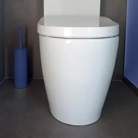 Spirella AKIRA WC štětka matná tmavě modrá / ocel