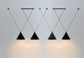Toolight - Závěsné svítidlo E27 60W APP548-2CP, černá, OSW-03189