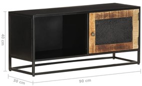 vidaXL Marketos TV stolek 90 x 30 x 40 cm hrubé mangovníkové dřevo