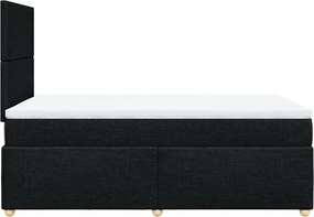 Box spring postel s matrací černá 120x200 cm textil 3291242