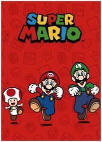 Fleecová deka Super Mario & Luigi & Toad - 100 x 140 cm