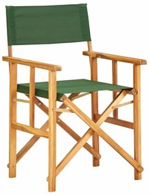 Režisérská židle akáciové dřevo Dekorhome Modrá