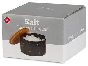 Černá keramická dóza na sůl Balvi