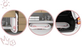 Ricokids Dětská vanička s teploměrem RK-282 bílá a růžová