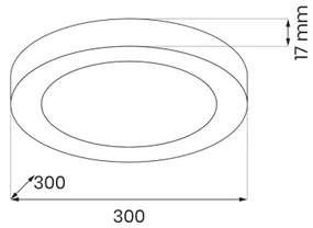 LED Stropní svítidlo EVORA LED/24W/230V 3000/4000/6000K pr. 30 cm bílá