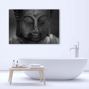 Obraz na plátně Hlava meditujícího Buddhy - 60x40 cm