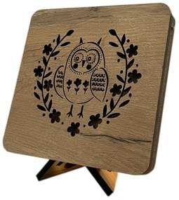 Li-Go "Sovička" lampa 19x19cm provedení povrchu: dub světlý