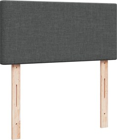 Box spring postel s matrací tmavě šedá 80 x 200 cm textil 3285709