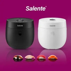 Salente Jasmine černá / Rýžovar / 1,9 l / 4 programy / LCD displej / o