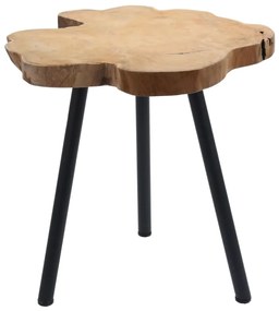 H&S Collection Odkládací stolek teakové dřevo 40 cm